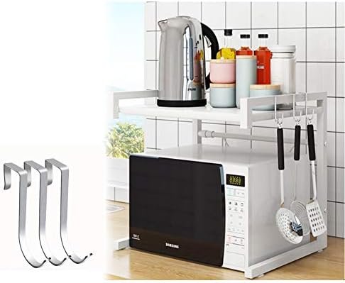 Mikrobangės lentyna balta su stovu - MB Kaziuko Prekyba