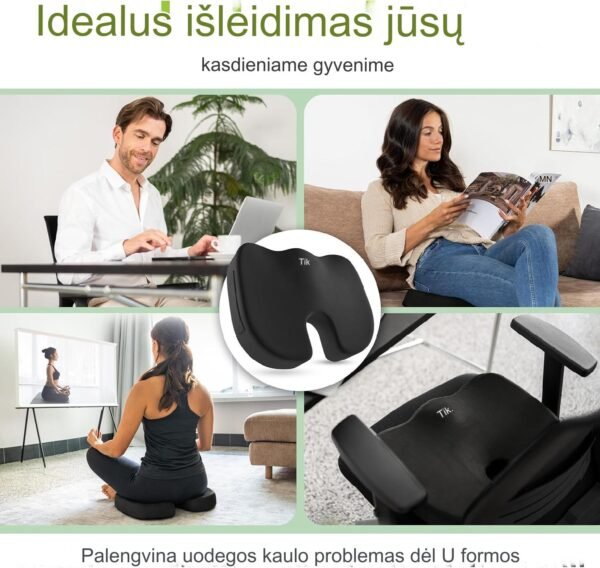 Aukščiausios kokybės "Feela" ortopedinė sėdynės pagalvėlė padas su ...